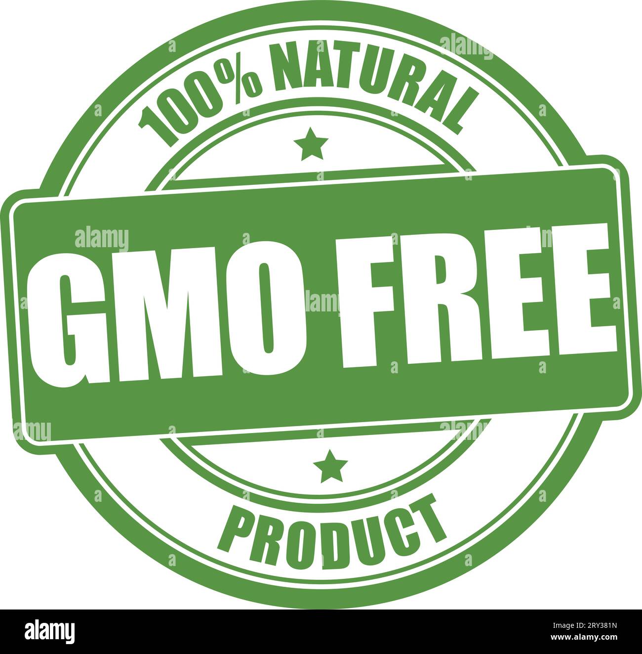 GMO FREE green circular stamp. White background Stock Vector Image & Art - Alamy