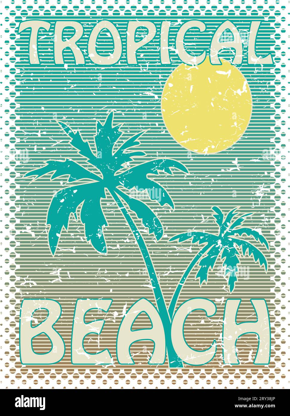 'Tropical beach' poster Stock Vector Image & Art - Alamy