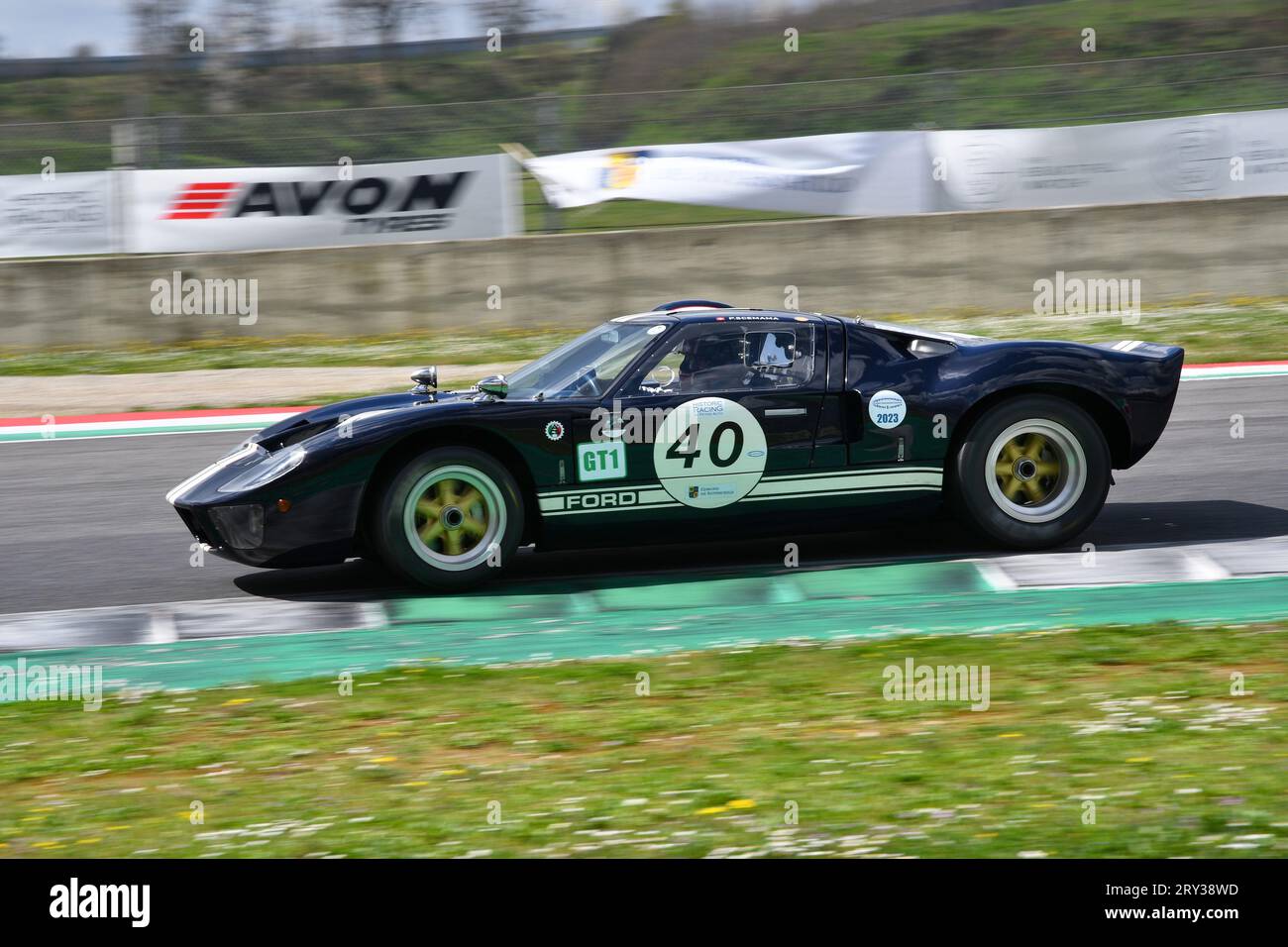 Scarperia, 2 April 2023: Ford GT40 of year 1968 in action during ...