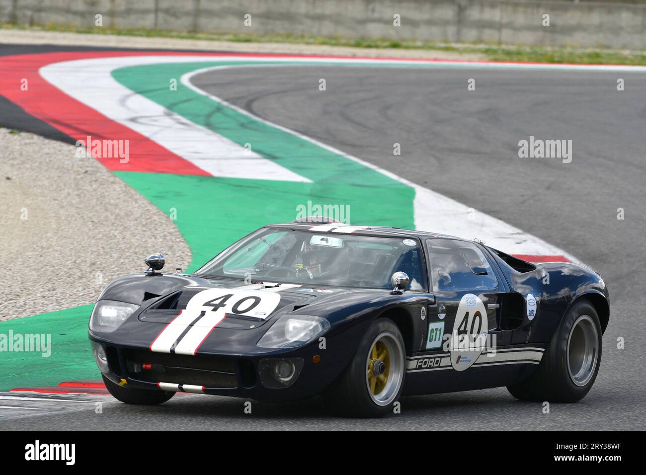 Scarperia, 2 April 2023: Ford GT40 of year 1968 in action during ...