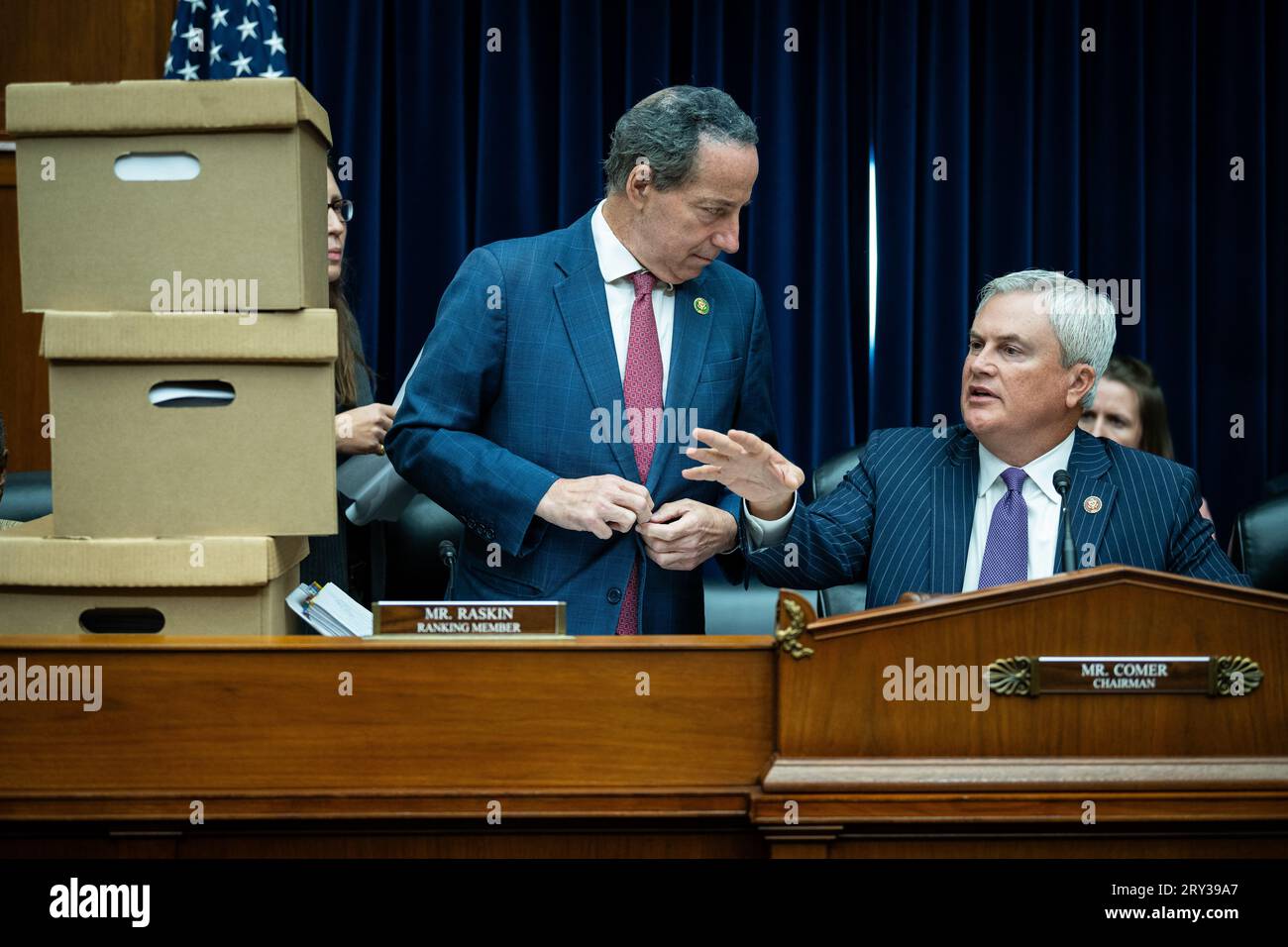 Washington, USA. 28th Sep, 2023. Representative Jamie Raskin (D-MD) and ...