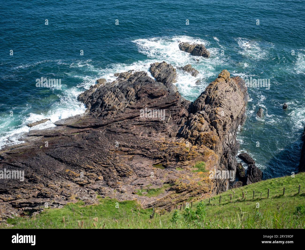 Siccar point, Berwickshire, Scotland Stock Photo - Alamy