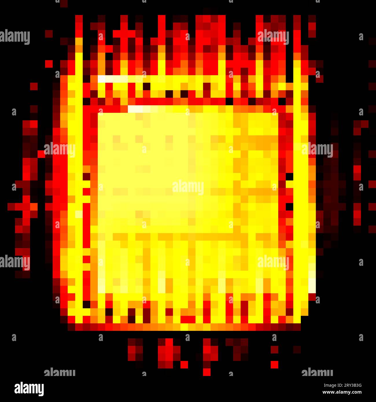 Vintage square gold frame with light bulbs on a red curtain background ...