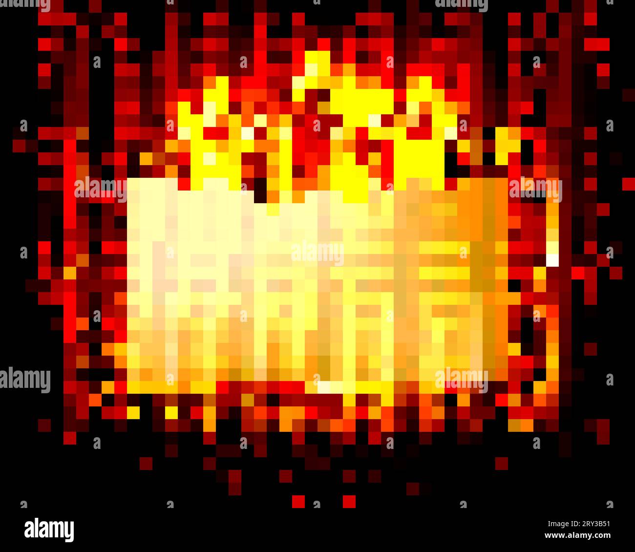 Neon rectangle lamp wall sign isolated on transparent background ...