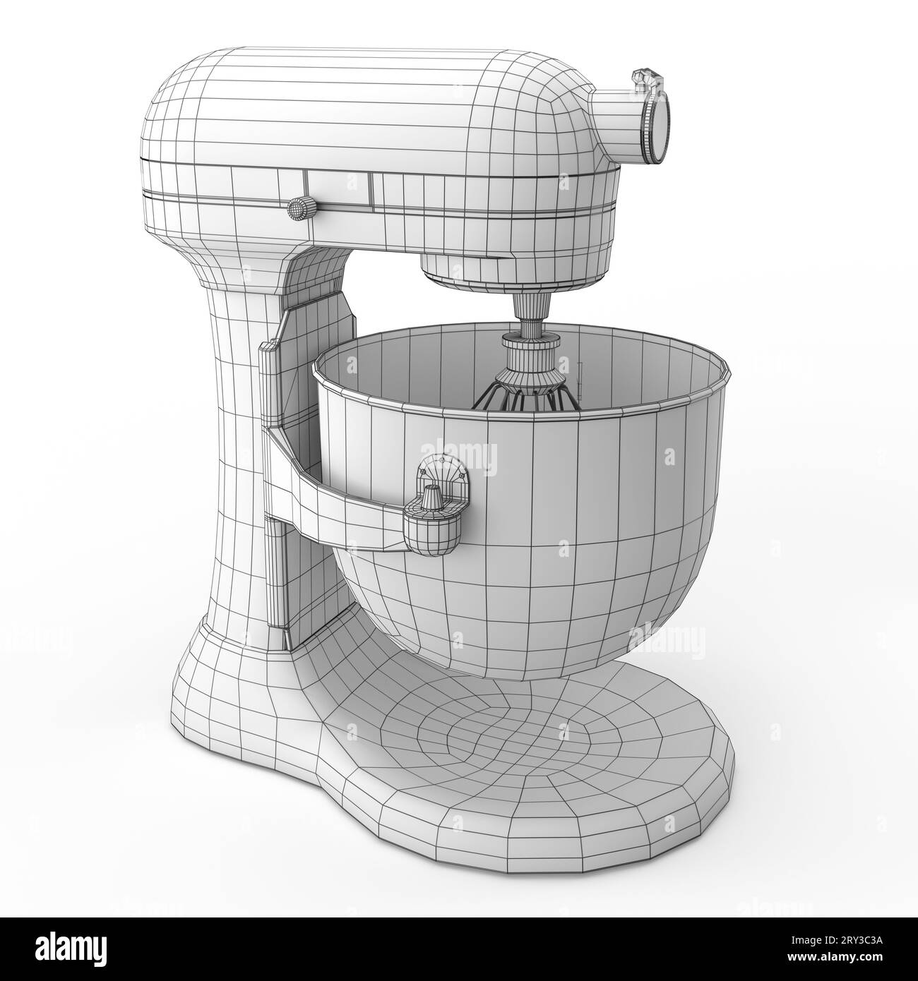 Electric blender kitchen appliance for mixing and blending isolated on ...