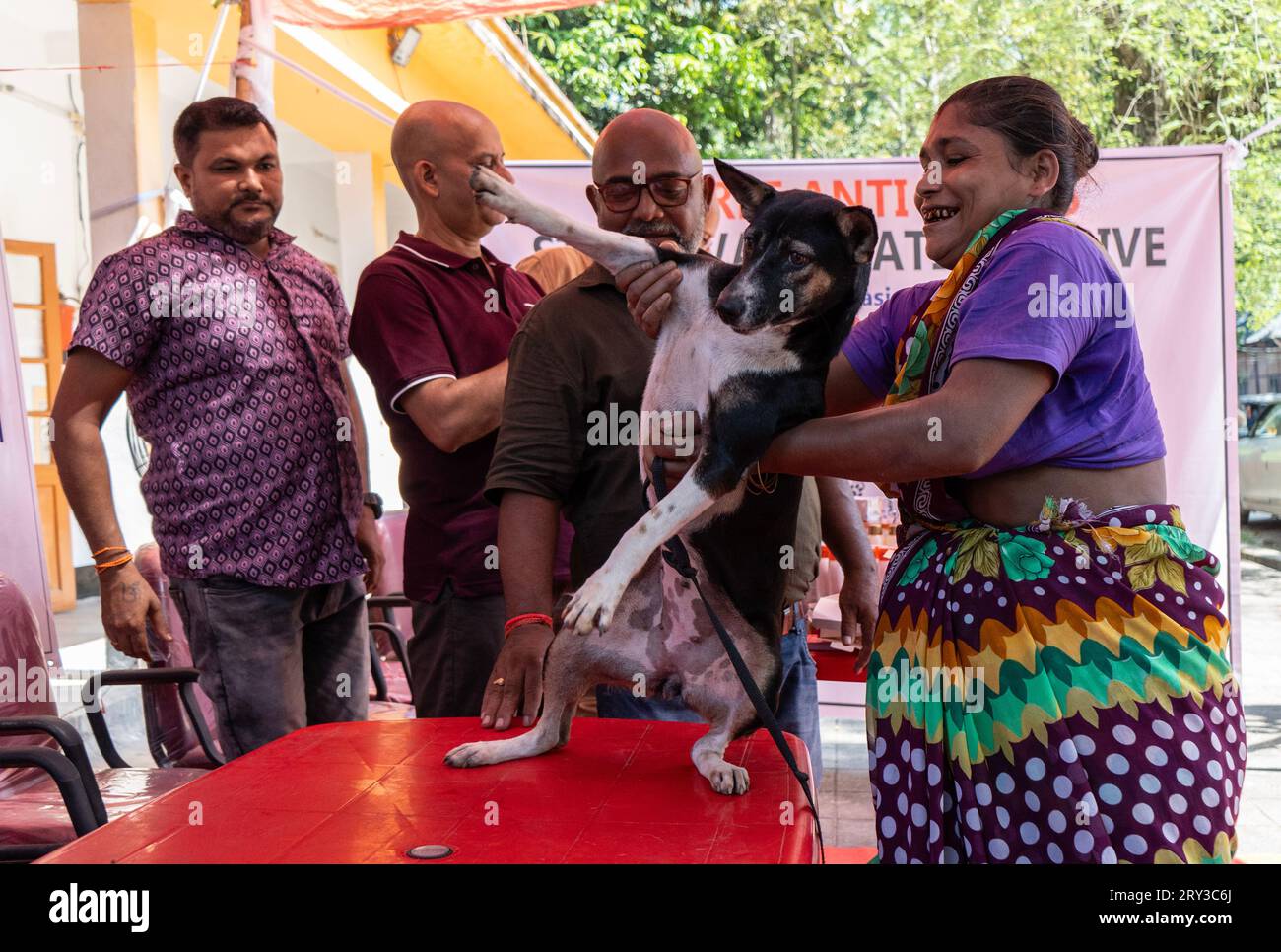 A doctor administered Anti-Rabies Vaccine (ARV) at a Govt. veterinary ...