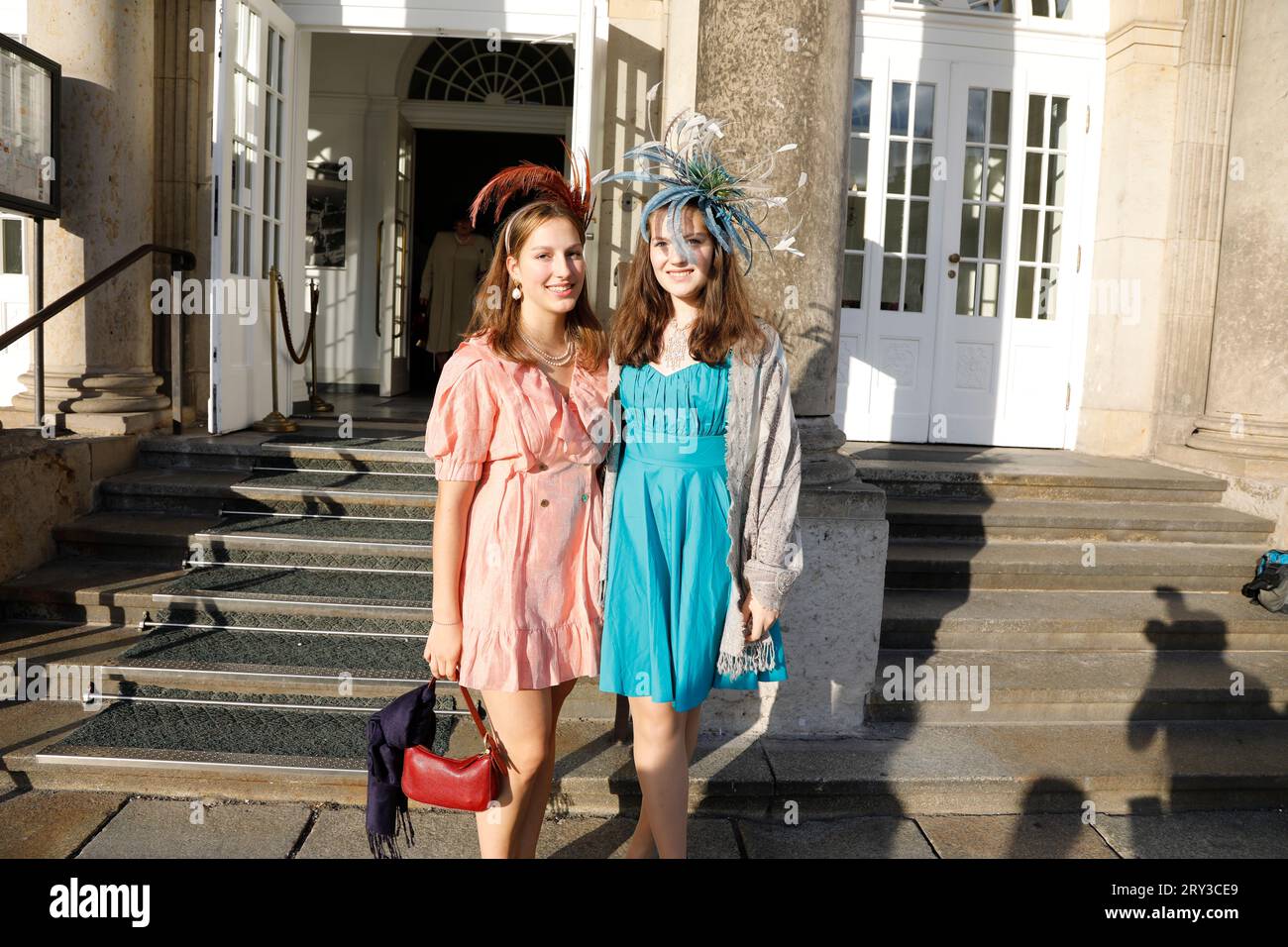 Filippa Fischer-Stabauer beim Sektempfang anlässlich der Trauung von ...