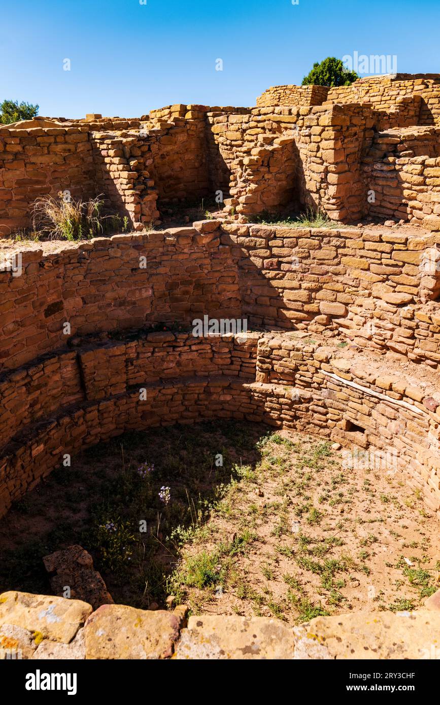 Round Kiva; ceremonial room; Pipe Shrine House; Far View Site; Mesa ...