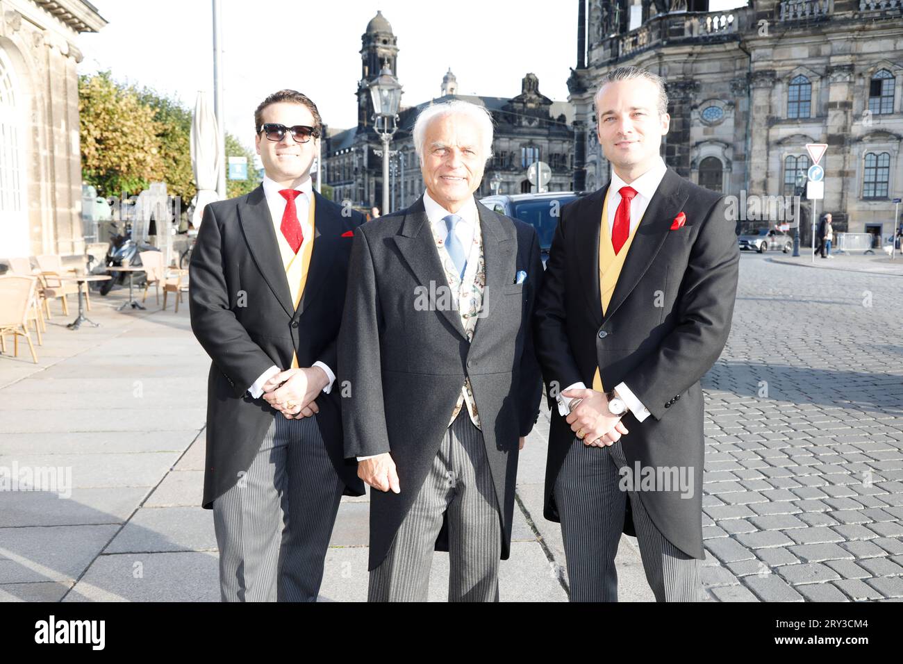 Maxence De Damas, Le Duc de Damas und Alexandre De Damas beim ...