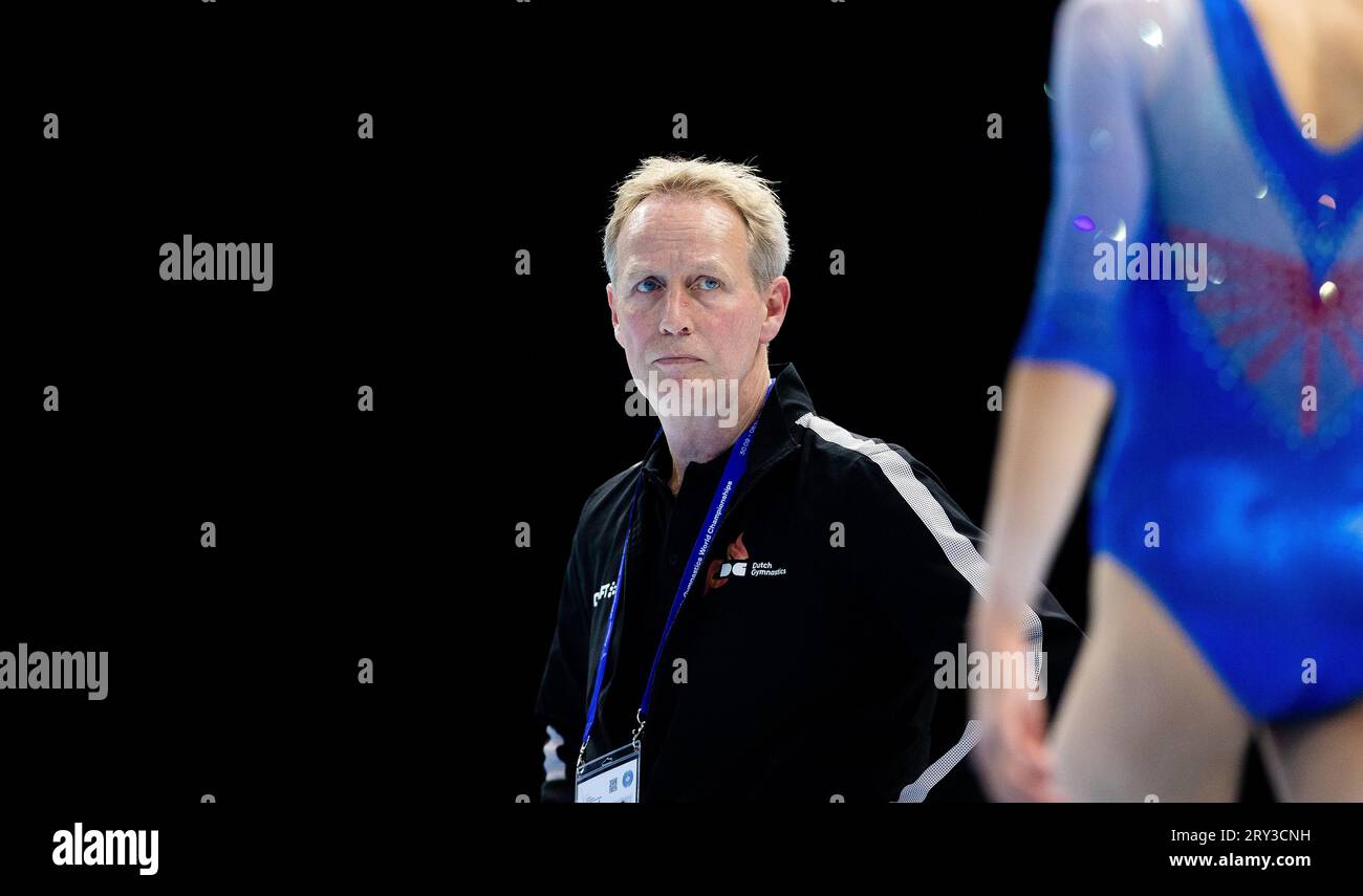ANTWERP - 28/09/2023, Vincent Wevers during a training at the World ...