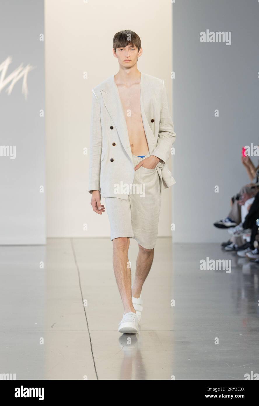 Model walks runway for MMAM by Hyun Park at Concept Korea during New ...
