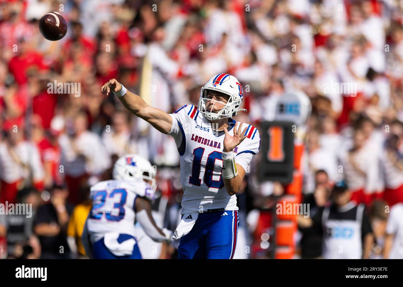 Louisiana Tech quarterback Jack Turner (10) passes the ball against ...