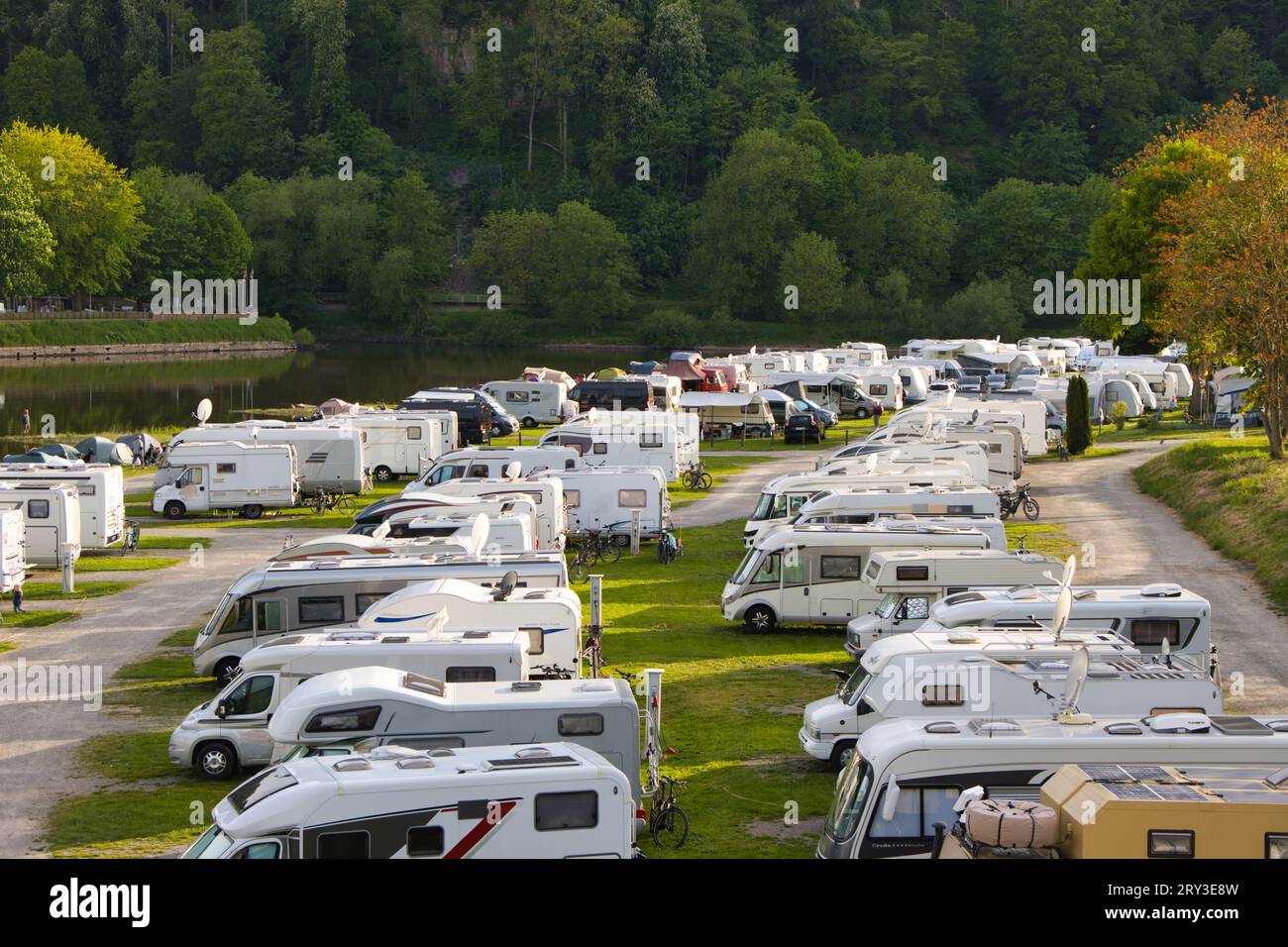 Camper Bad Karlshafen-Germany Stock Photo - Alamy