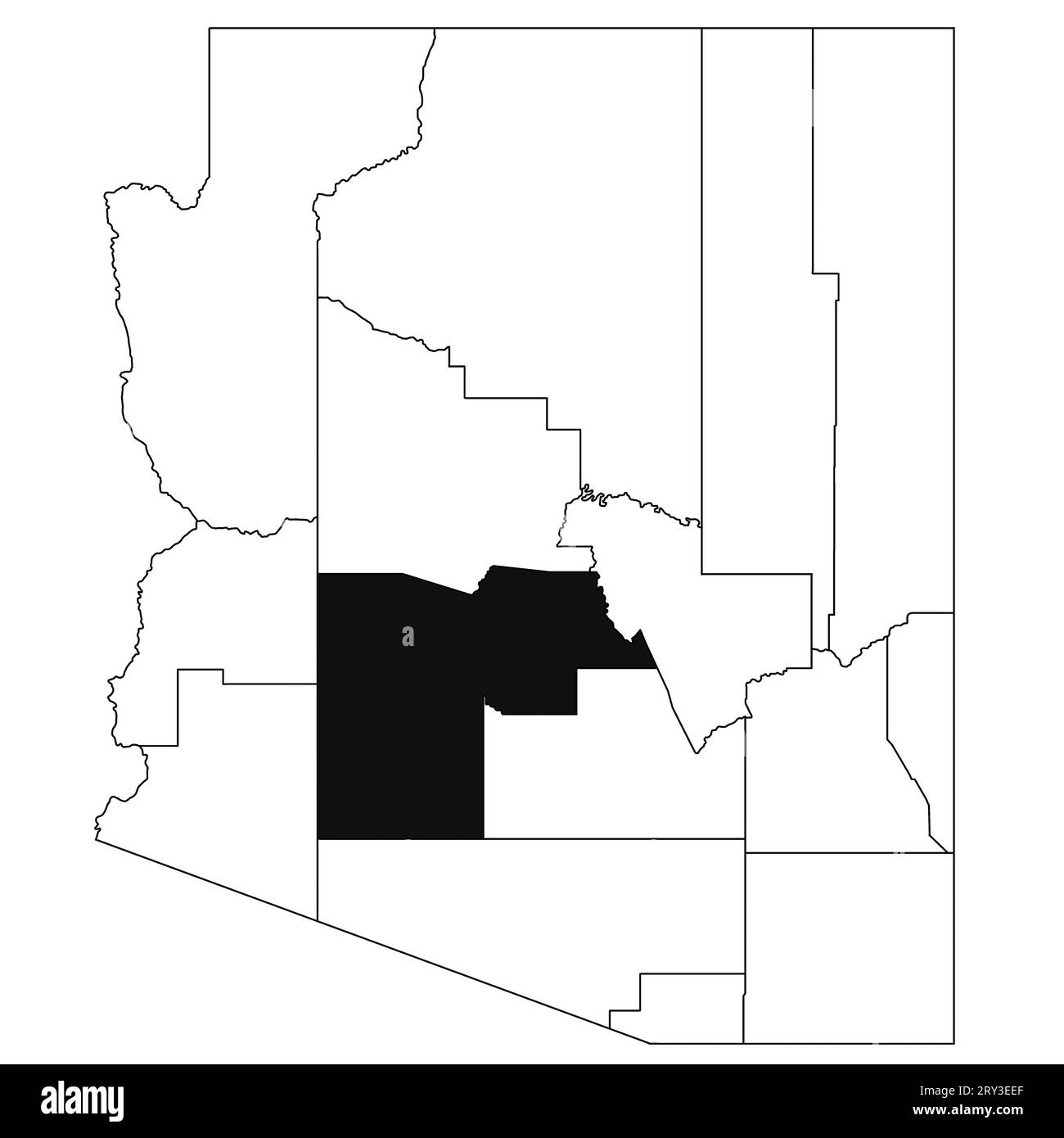 Blank maricopa map hi-res stock photography and images - Alamy