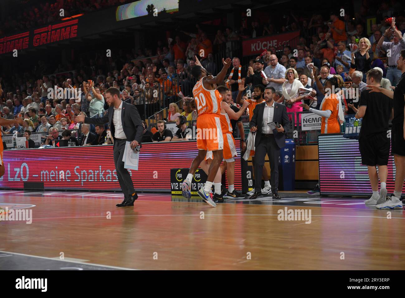 28.09.2023, RASTA Dome, Vechta, GER, easy Credit-BBL, RASTA Vechta vs ...