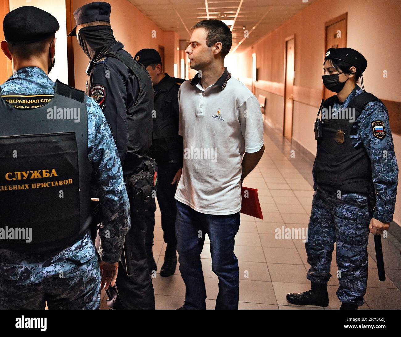 Moscow, Russia. 28th Sep, 2023. Consideration of the case of former ...