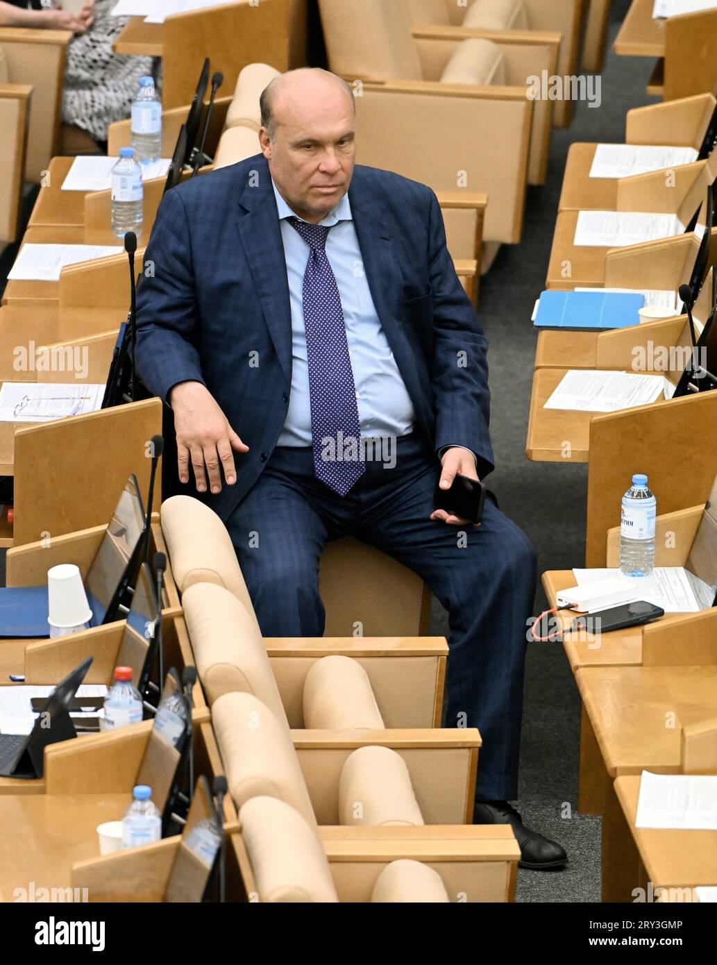 Moscow, Russia. 28th Sep, 2023. Plenary meeting of the State Duma of ...