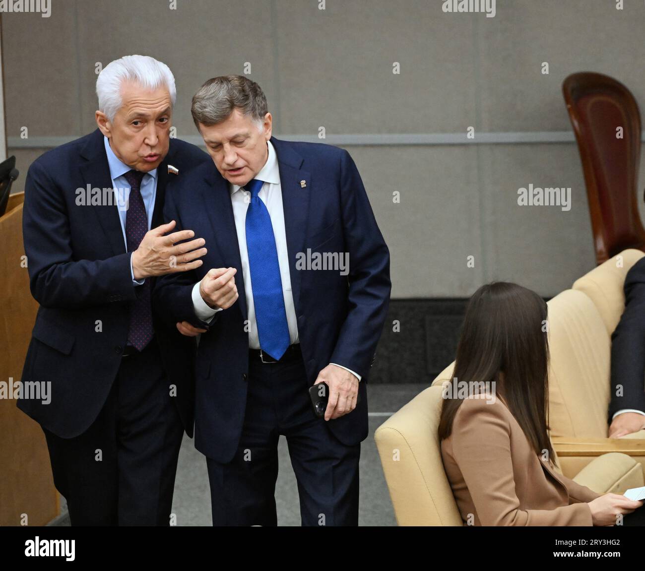 Moscow, Russia. 28th Sep, 2023. Plenary meeting of the State Duma of ...
