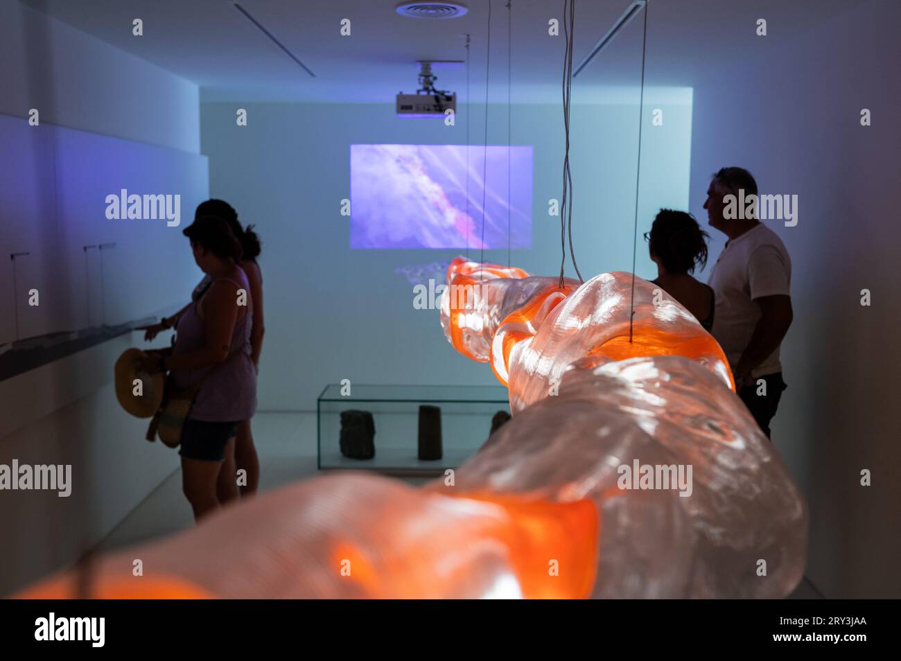 Inside the Lava tube installation at La Casa de los Volcanes (Volcanoes ...