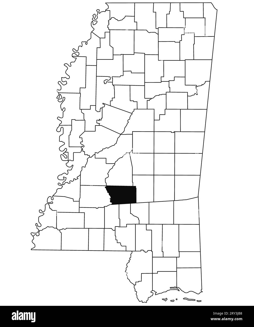 Blank simpson map hi-res stock photography and images - Alamy