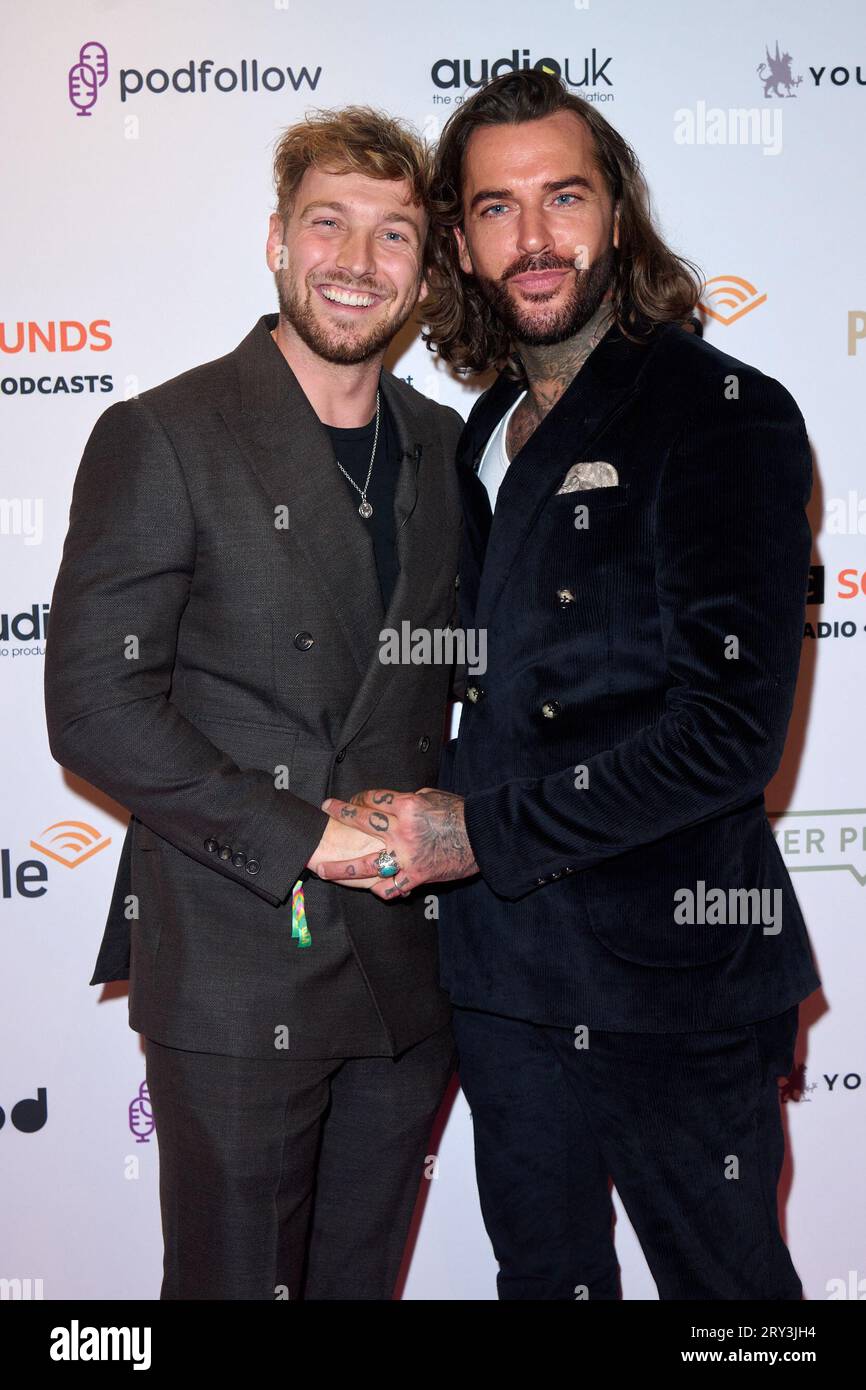 London, UK . 28 September, 2023 . Sam Thompson and Pete Wicks pictured ...