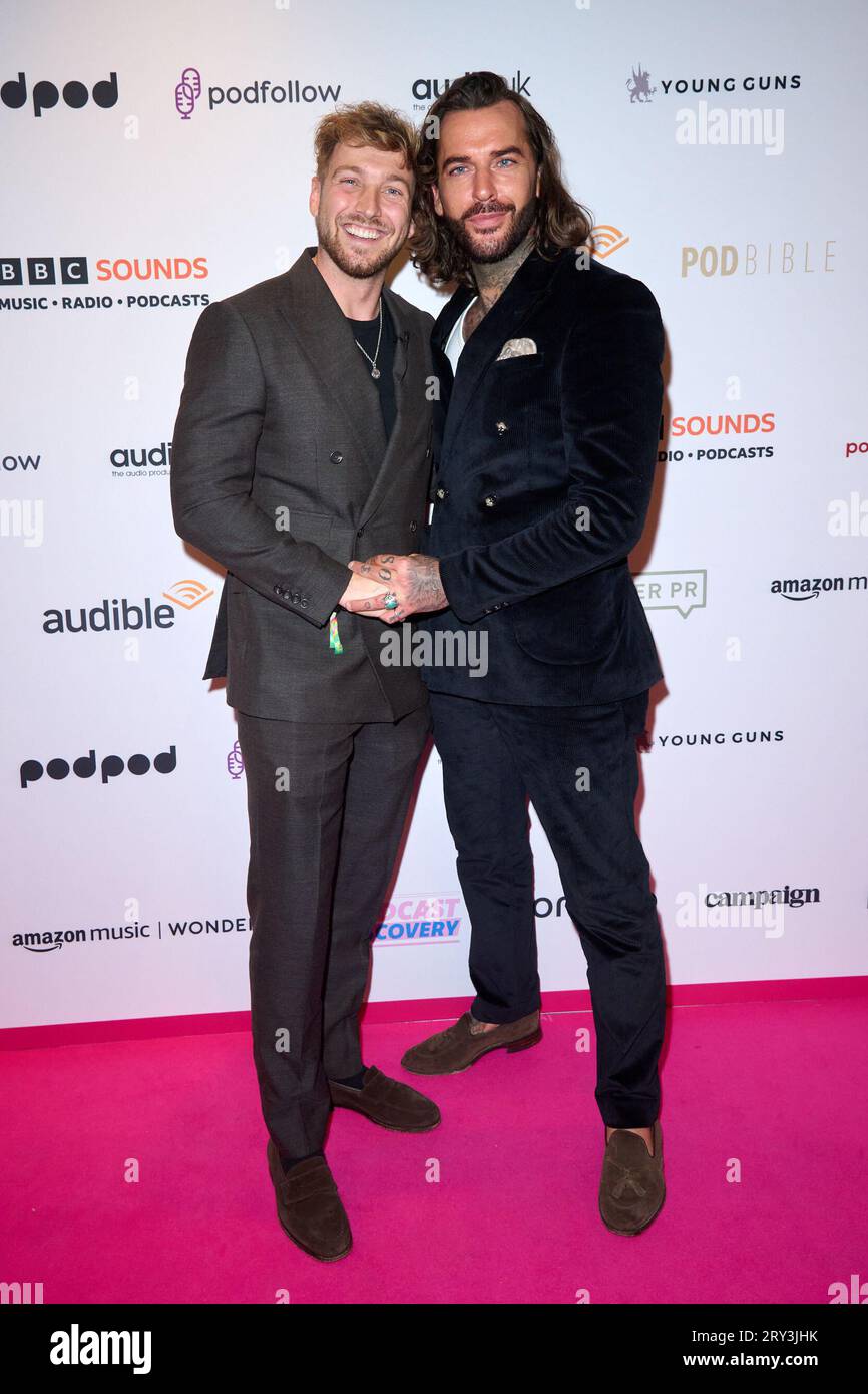 London, UK . 28 September, 2023 . Sam Thompson and Pete Wicks pictured ...