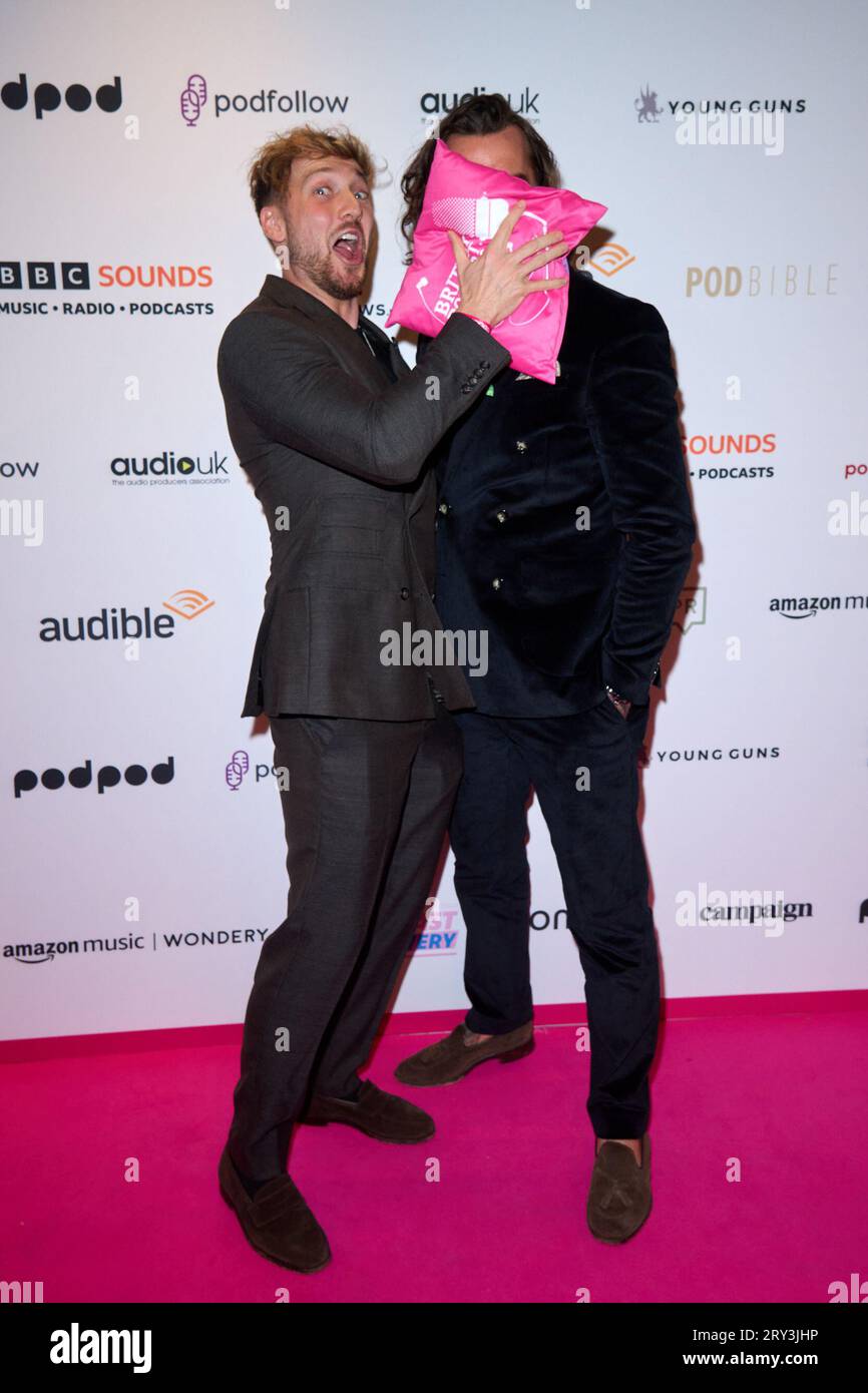 London, UK . 28 September, 2023 . Sam Thompson and Pete Wicks pictured ...