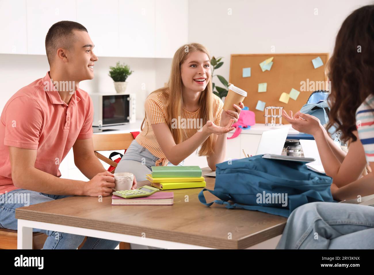 Teen kitchen school classroom hi-res stock photography and images - Alamy