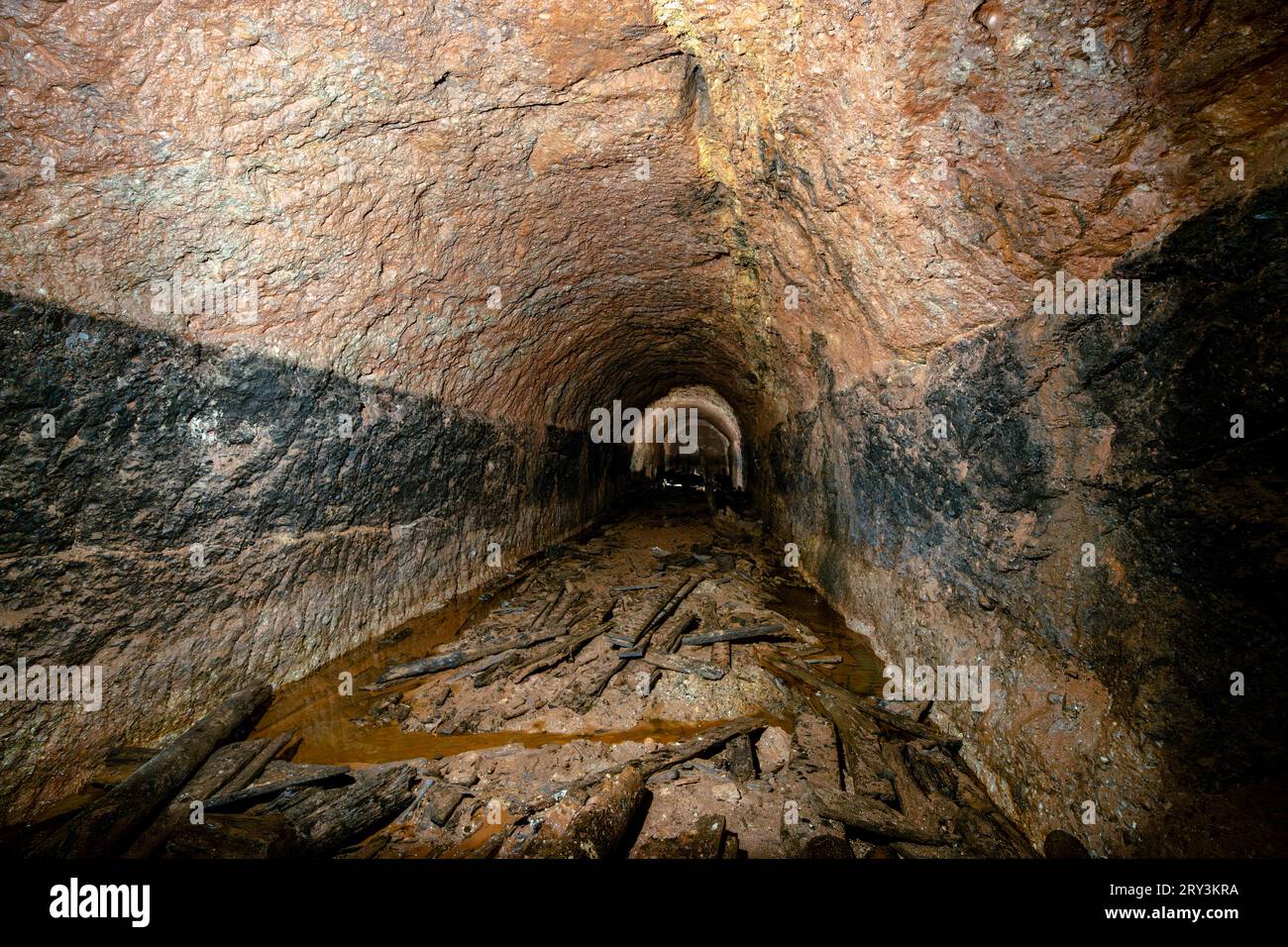Underground corridor of Stachelberg artillery fortress built before ...