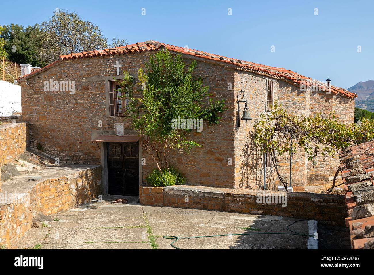 Old greek villages hi-res stock photography and images - Alamy