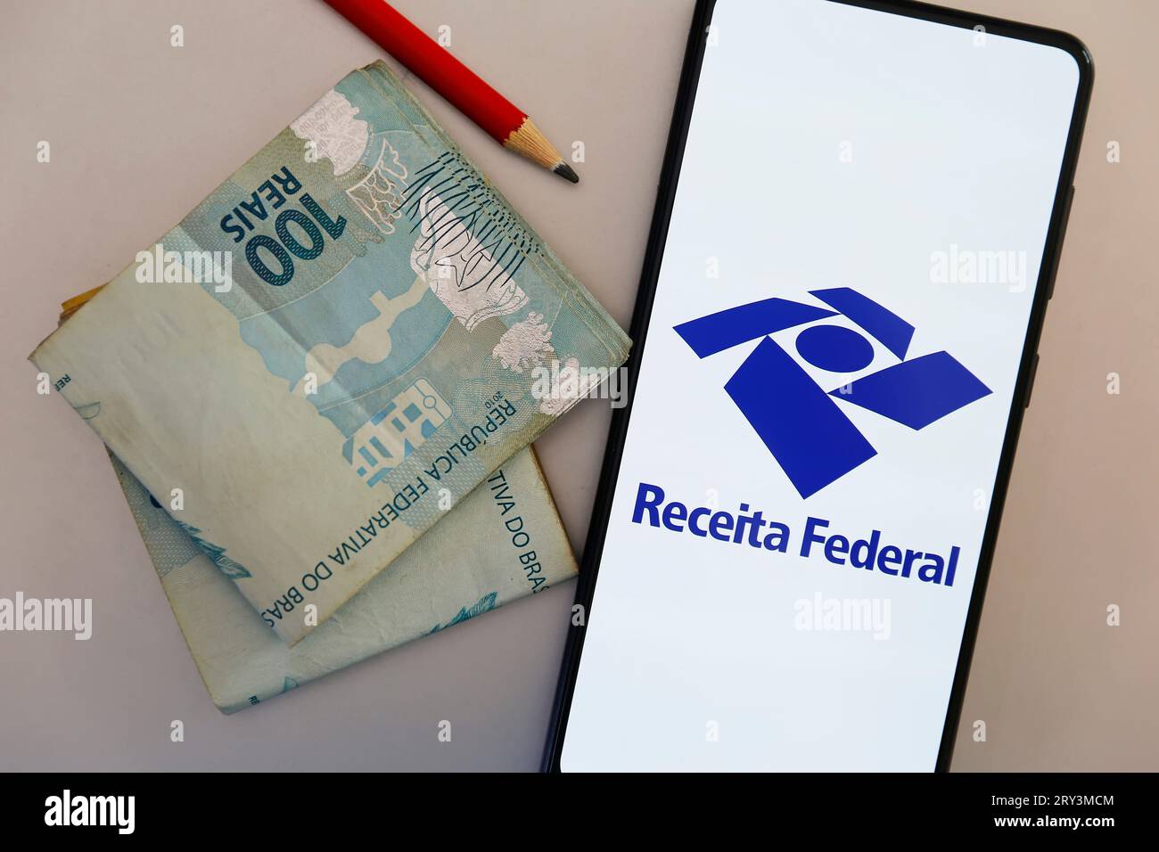 Minas Gerais, Brazil - September 28, 2023: smartphone screen with the ...