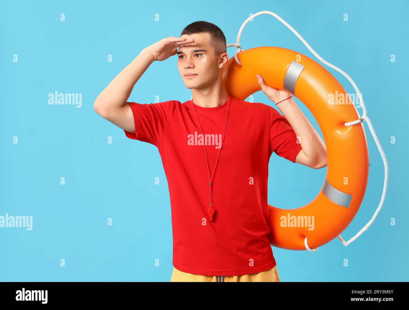 Lifeguard pool teenager hi-res stock photography and images - Alamy