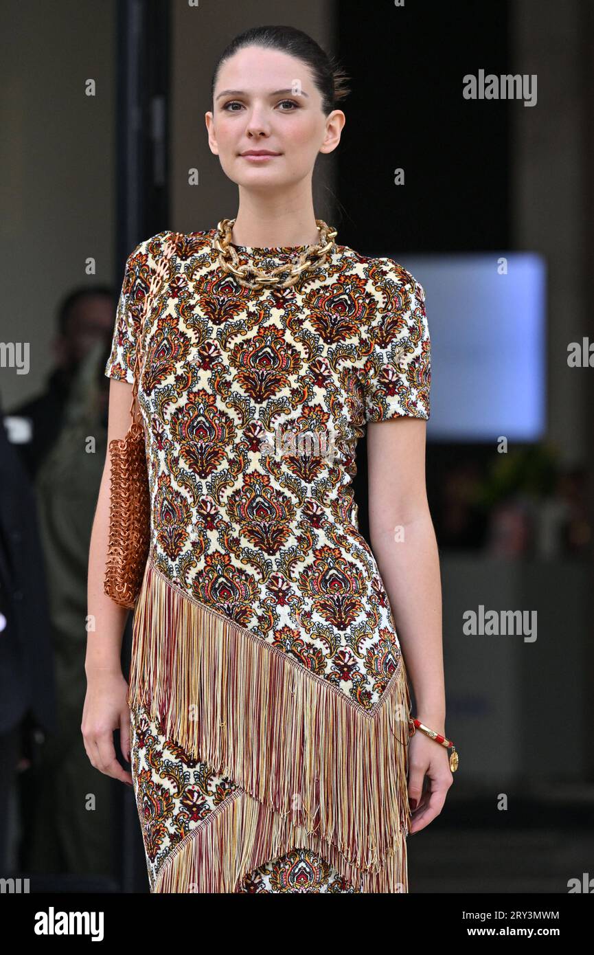 Paris, France. 28th Sep, 2023. Josephine Japy attending the Rabanne S/S ...