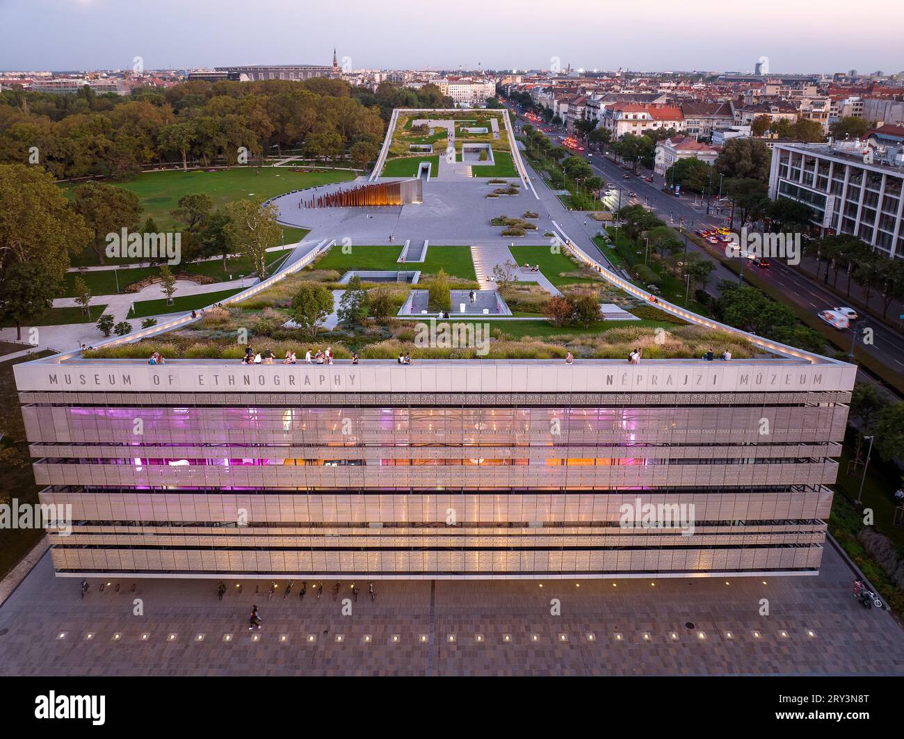 Hungary Budapest Museum of Ethnography at City Park. This is the new ...