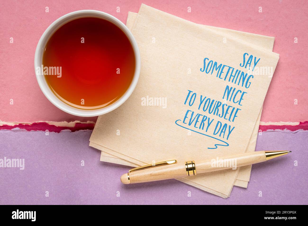 say something nice to yourself every day - inspirational reminder note ...
