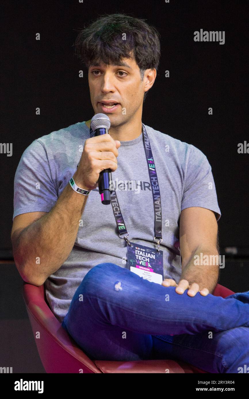 Torino, Italy. 28th Sep, 2023. Marco Ogliengo, co-founder & CEO of Jet ...