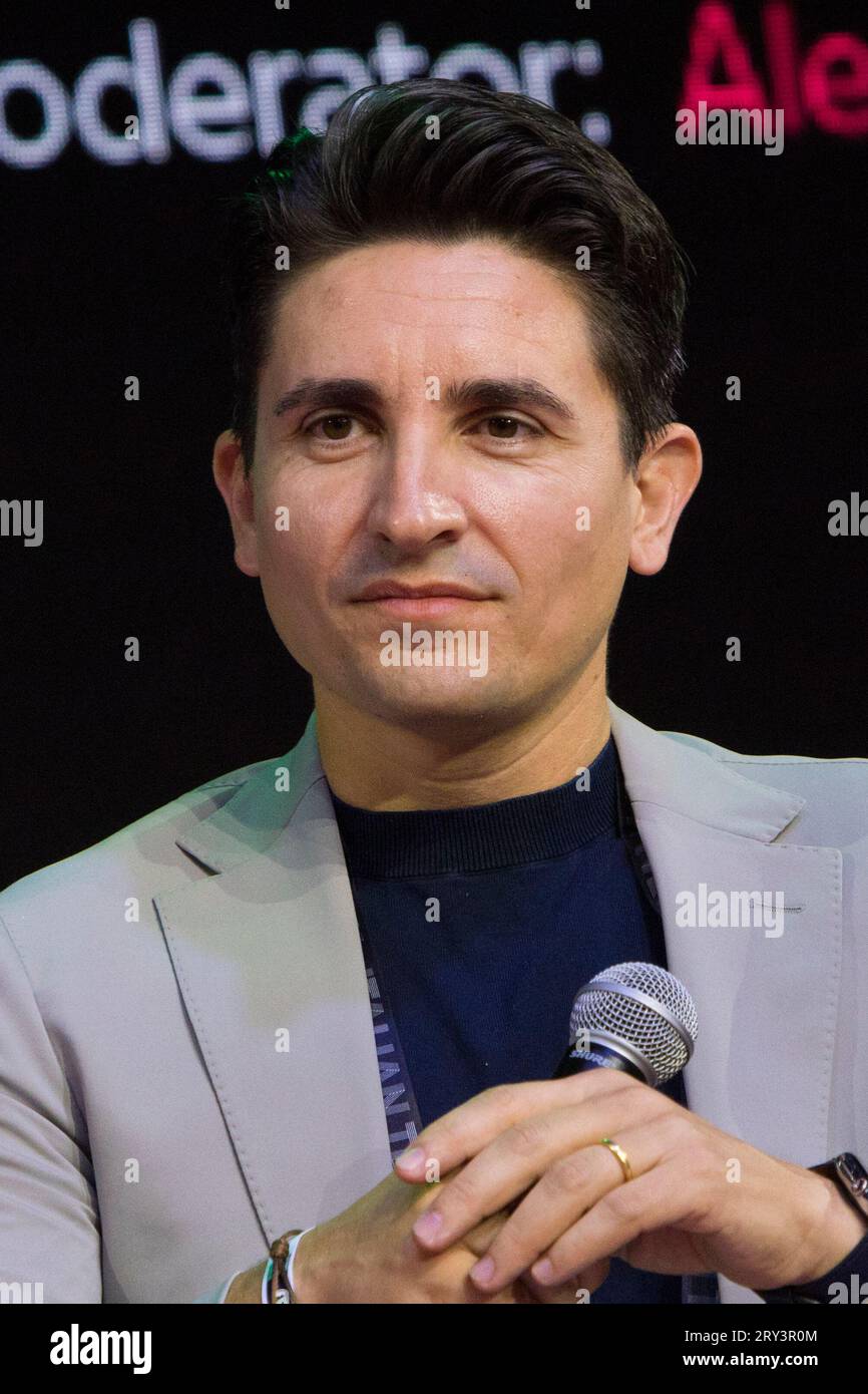 Torino, Italy. 28th Sep, 2023. Andrea Carcano, co-founder & CPO of ...