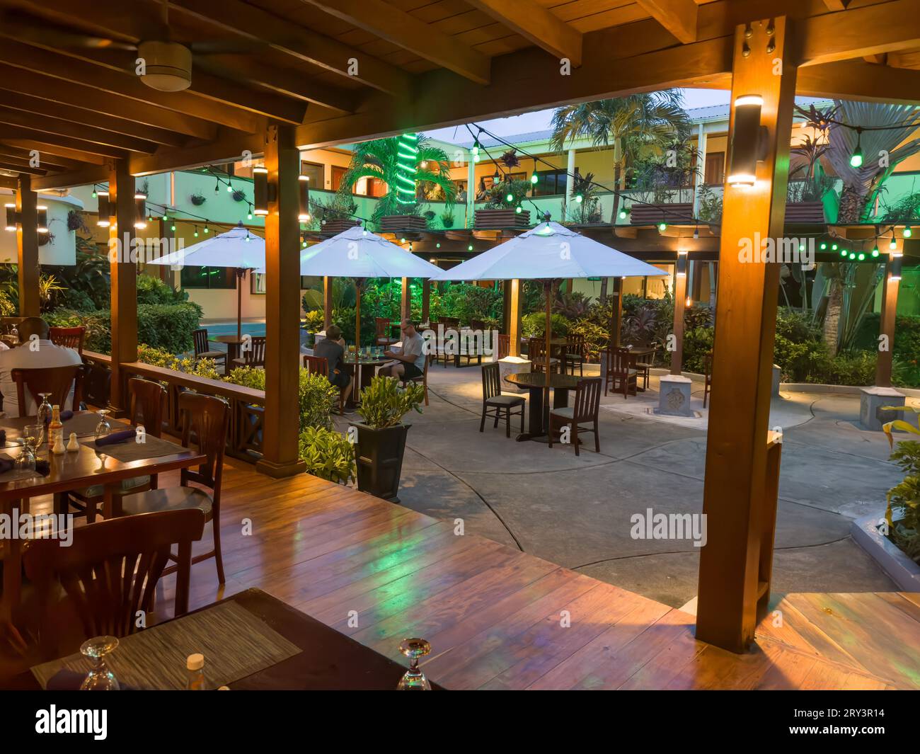 The dining terrace of the Best Western Plus Biltmore Plaza hotel in ...