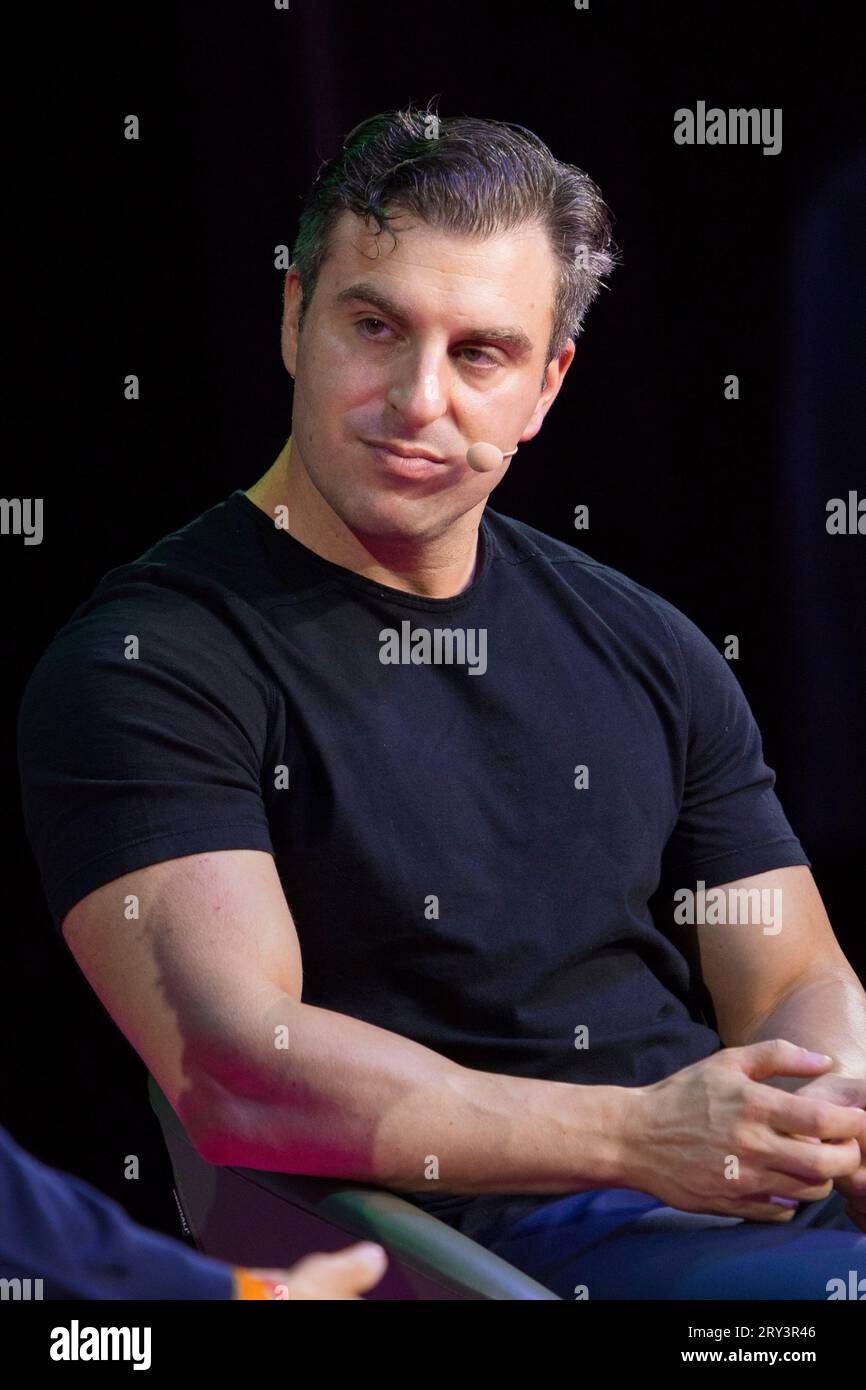 Torino, Italy. 28th Sep, 2023. Brian Chesky, co-founder & CEO of Airbnb ...