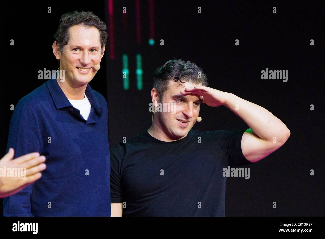 Torino, Italy. 28th Sep, 2023. Brian Chesky (co-founder & CEO of Airbnb ...