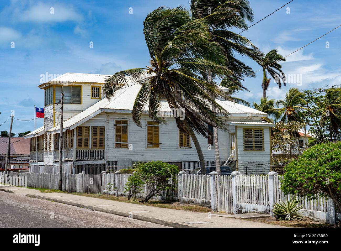 An old British colonial house in Belize City, Belize Stock Photo - Alamy