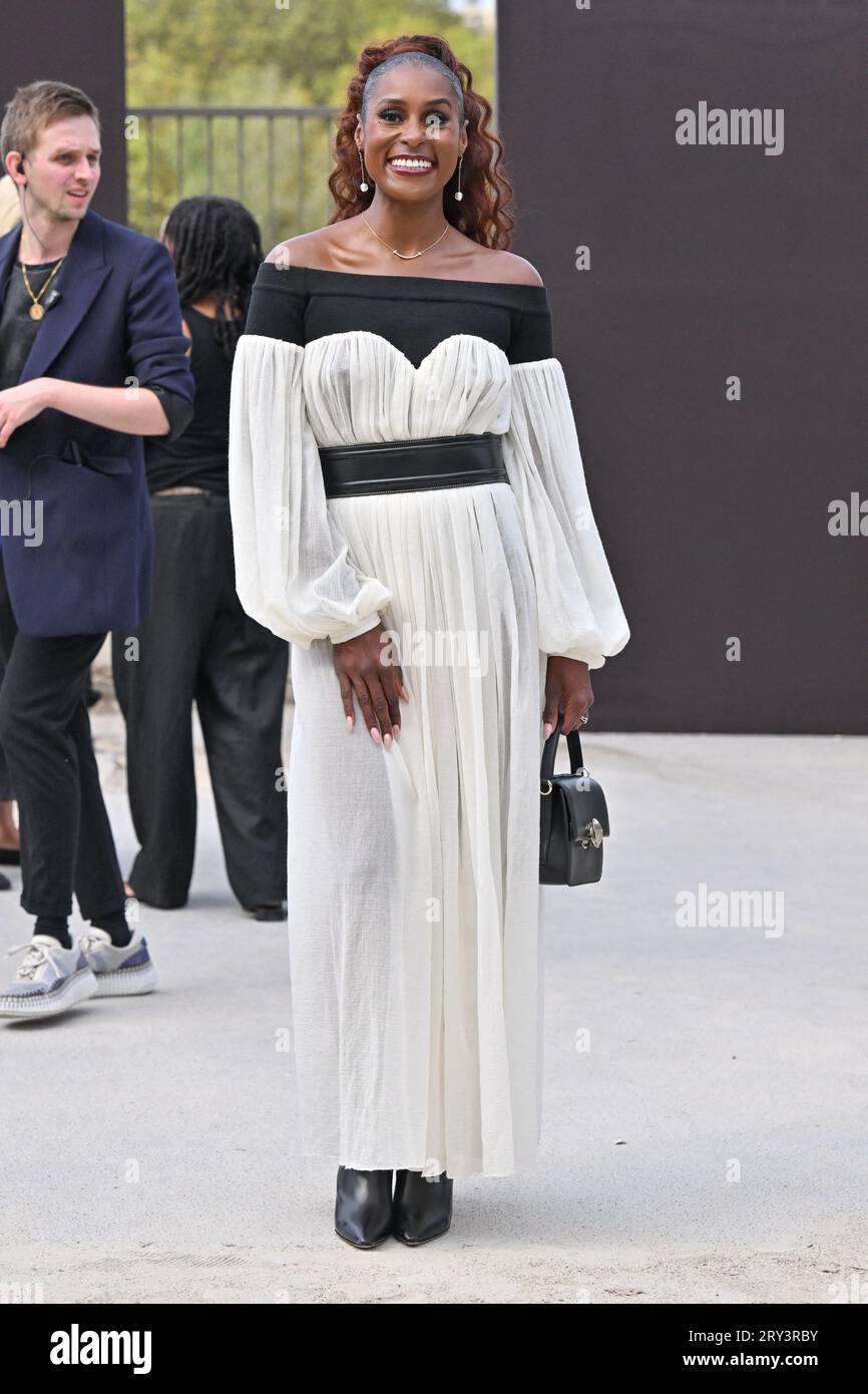 Paris, France. 28th Sep, 2023. Issa Rae attending the Chloe S/S 2024 ...