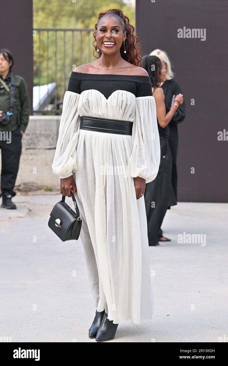 Paris, France. 28th Sep, 2023. Issa Rae attending the Chloe S/S 2024 ...