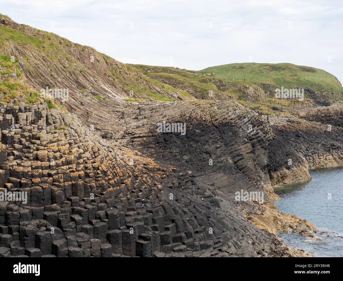 Basalt columns in Staffa island, Scotland Stock Photo - Alamy