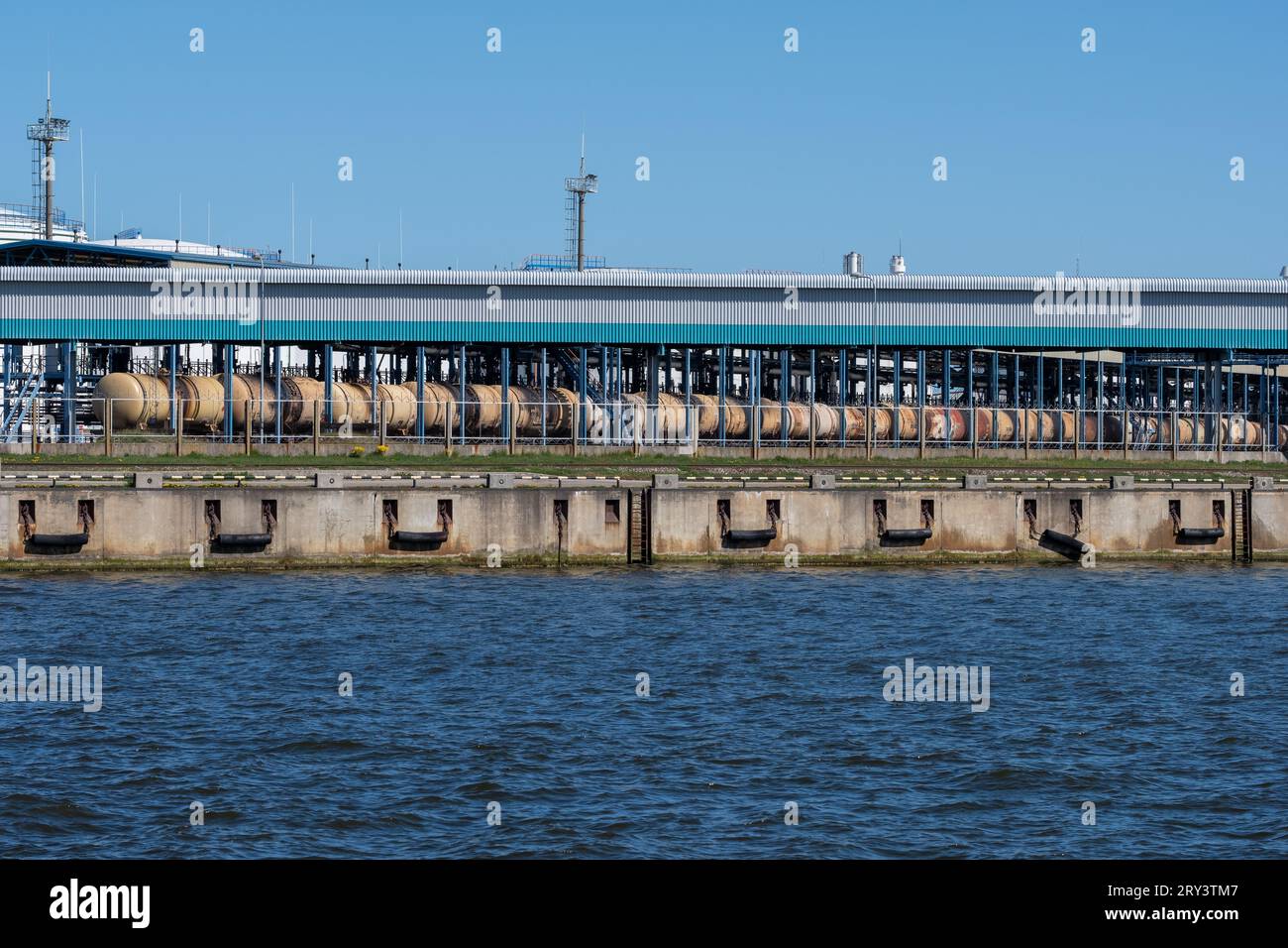 View from train view of port hi-res stock photography and images - Alamy