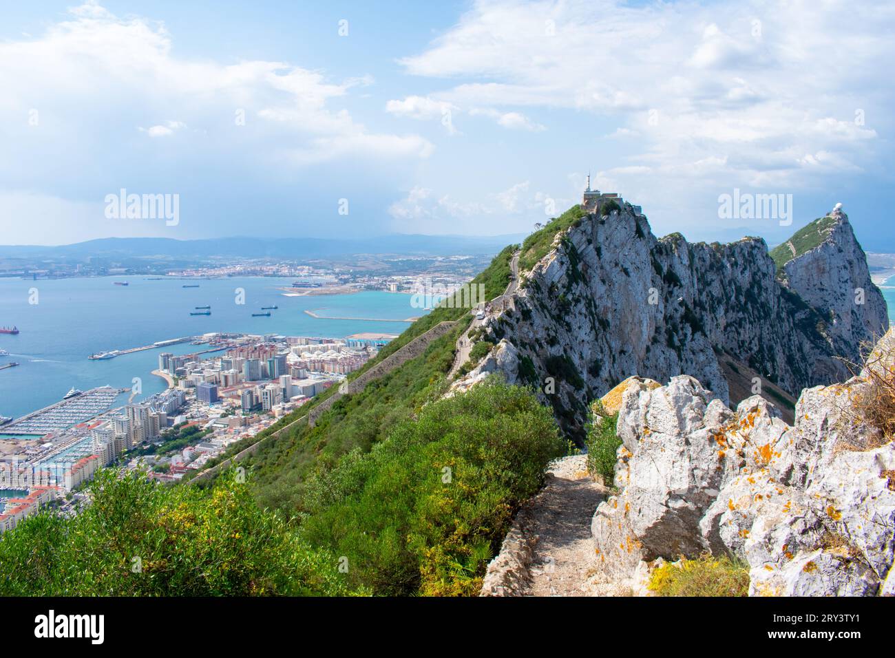 Aerial view of gibraltar hi-res stock photography and images - Alamy