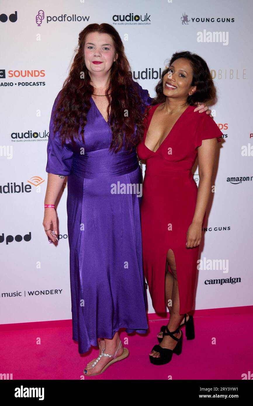 London, UK . 28 September, 2023 . Hannah Maquire and Suruthi-laya Bala ...