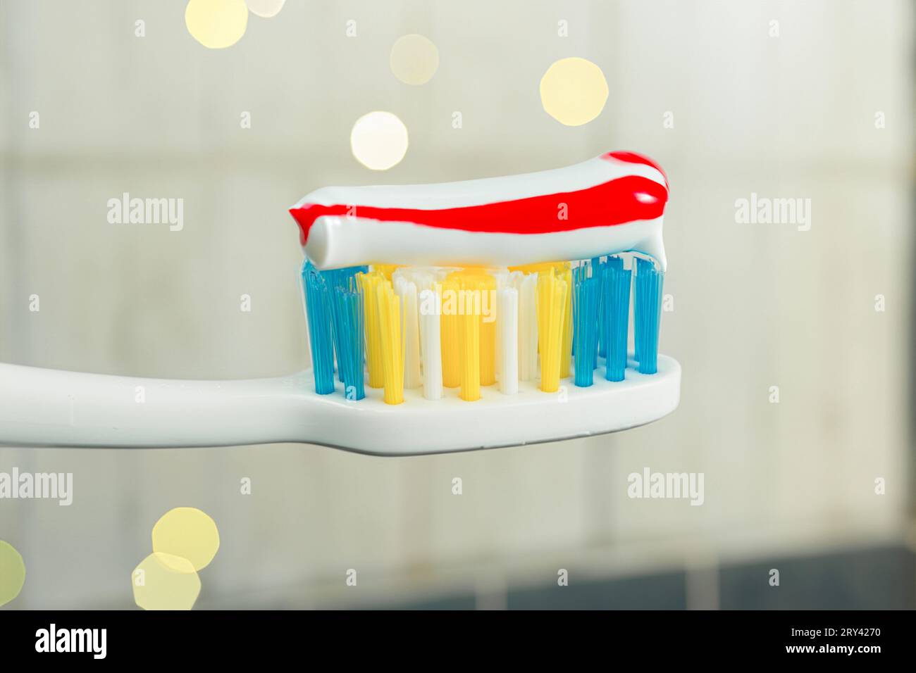 Toothpaste on tooth cheek hi-res stock photography and images - Alamy