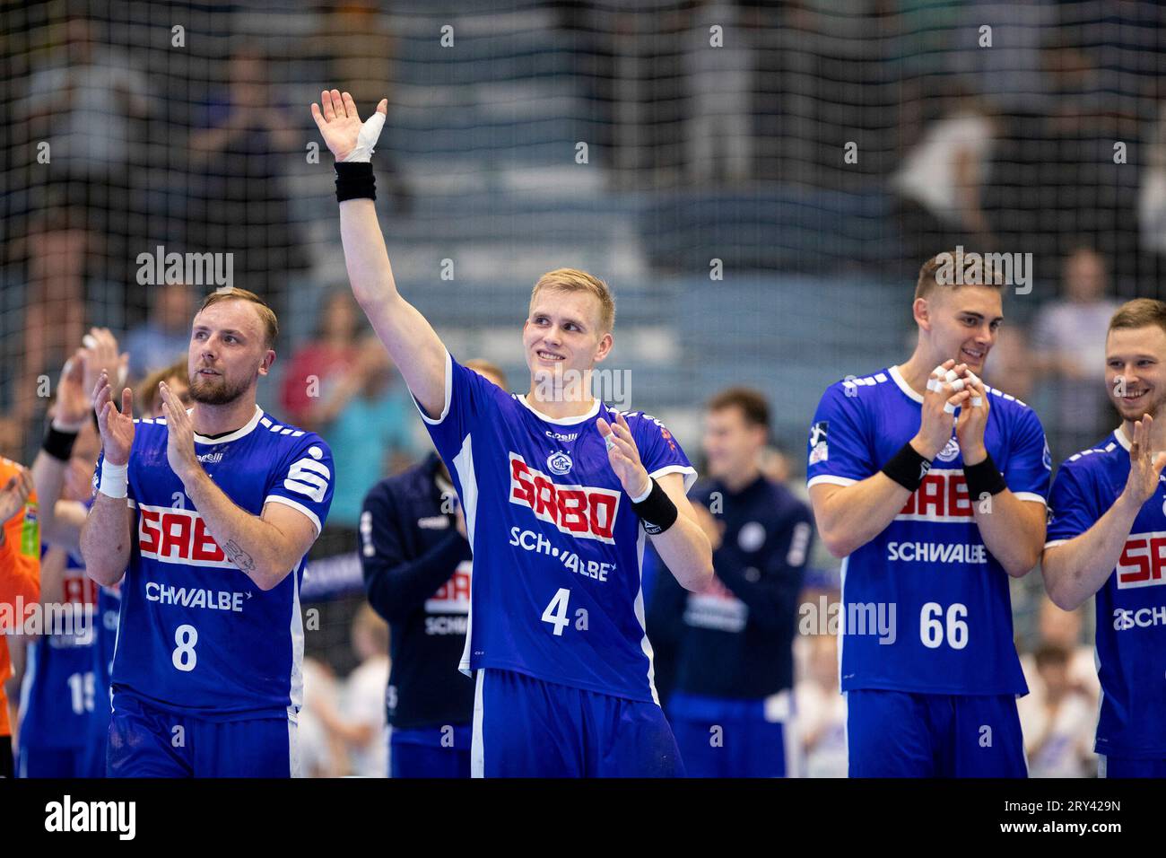 Gummersbach, Deutschland. 28th Sep, 2023. Ellidi Snaer Vidarsson (VfL ...