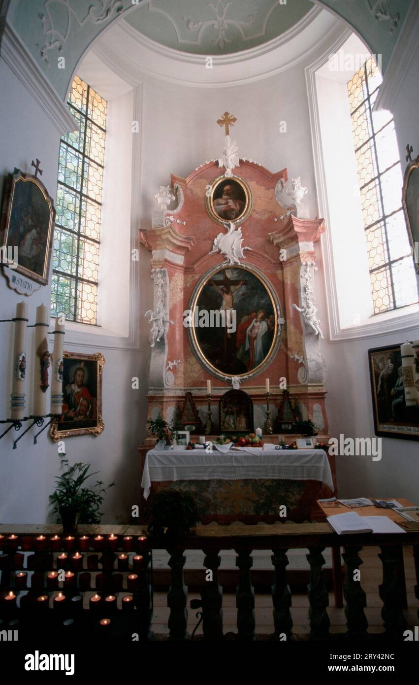 Altar in pilgrimage church Maria Heimsuchung, Ettenberg, Altar in ...
